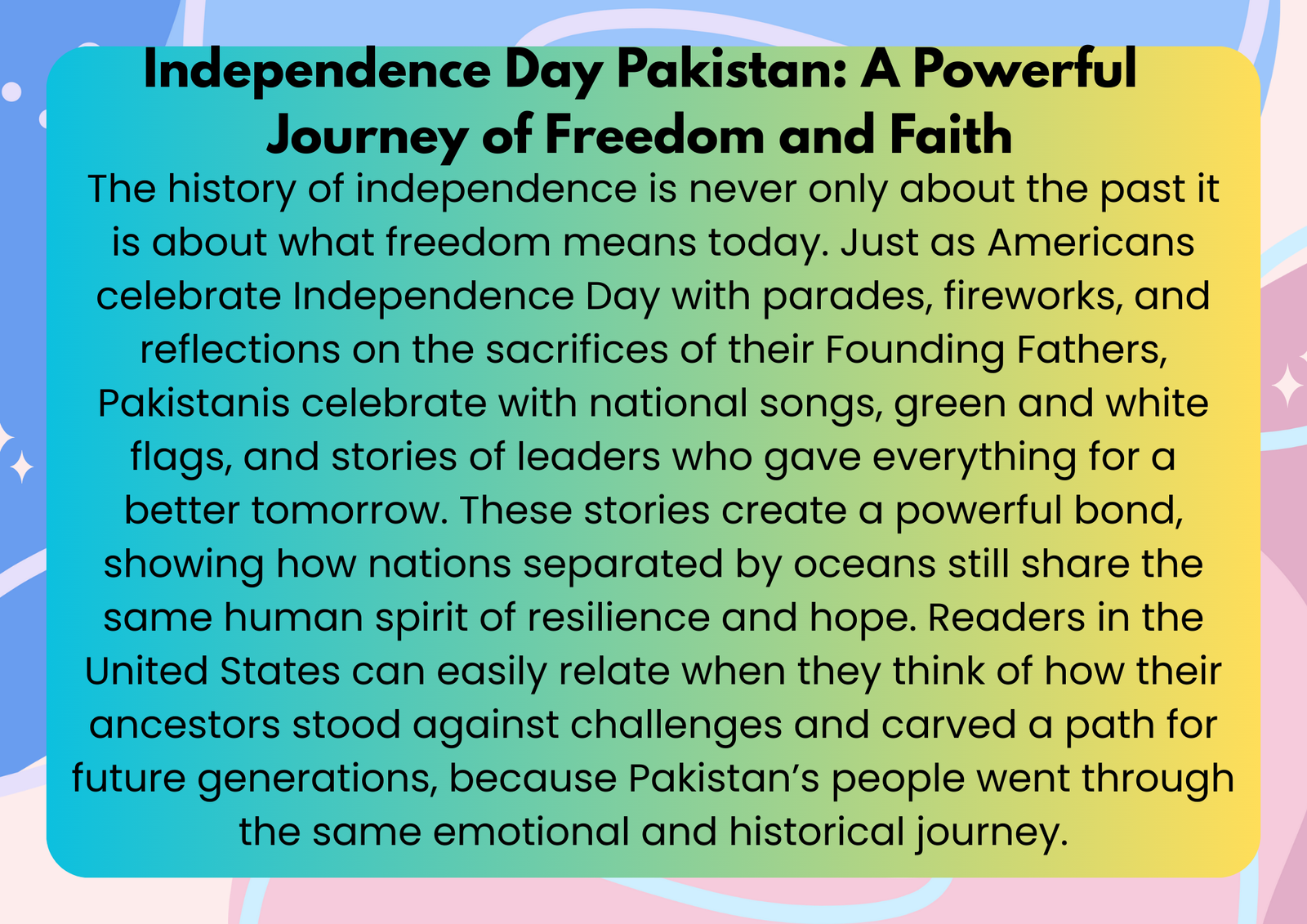 Independence Day Pakistan: A Powerful Journey of Freedom and Faith